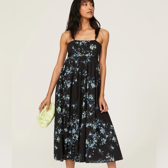 les reveries | Dresses | Floral Chain Strap Midi Dress | Poshmark